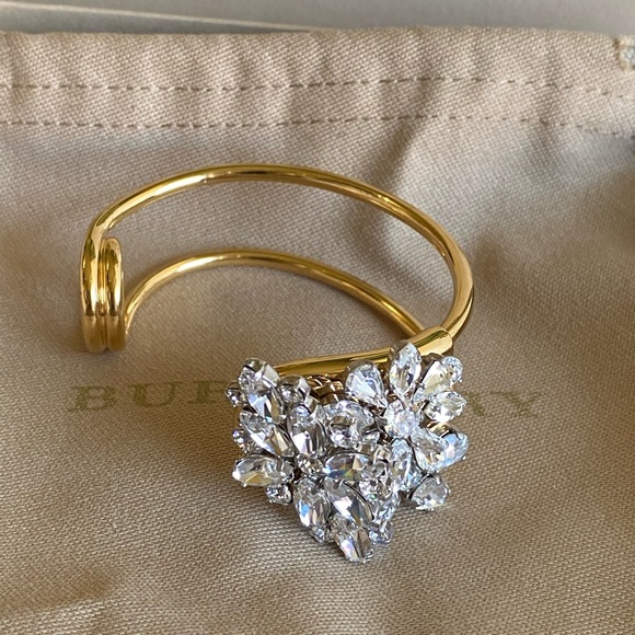 Burberry | Accessories | Burberry Womens Crystal Daisy Pin Cuff Size ...